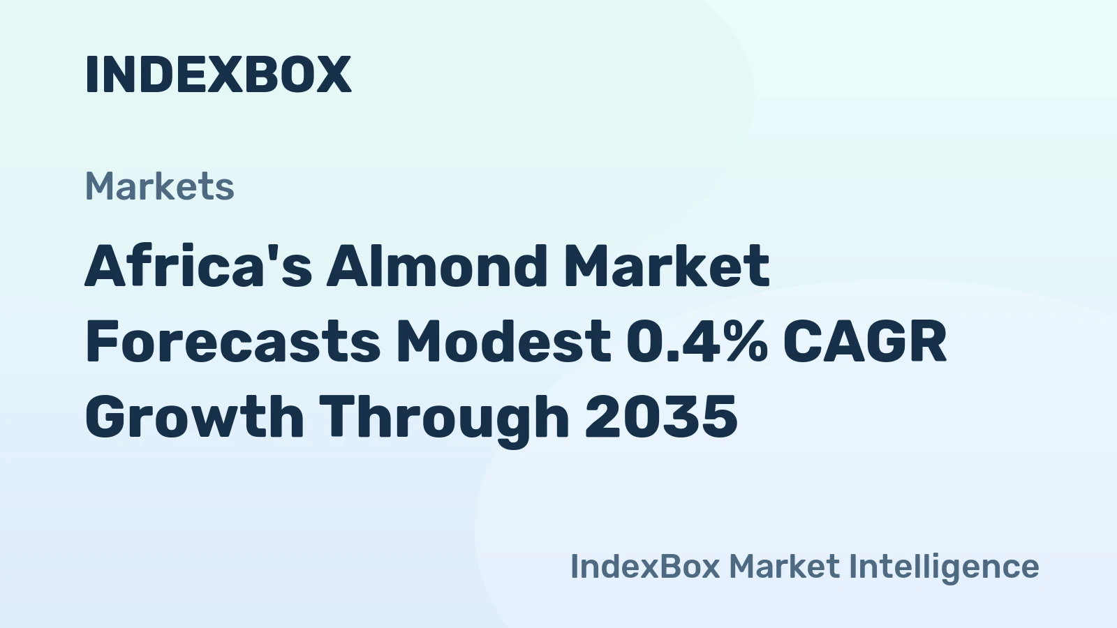 Africa's Almond Market Forecasts Modest 0.4% CAGR Growth Through 2035