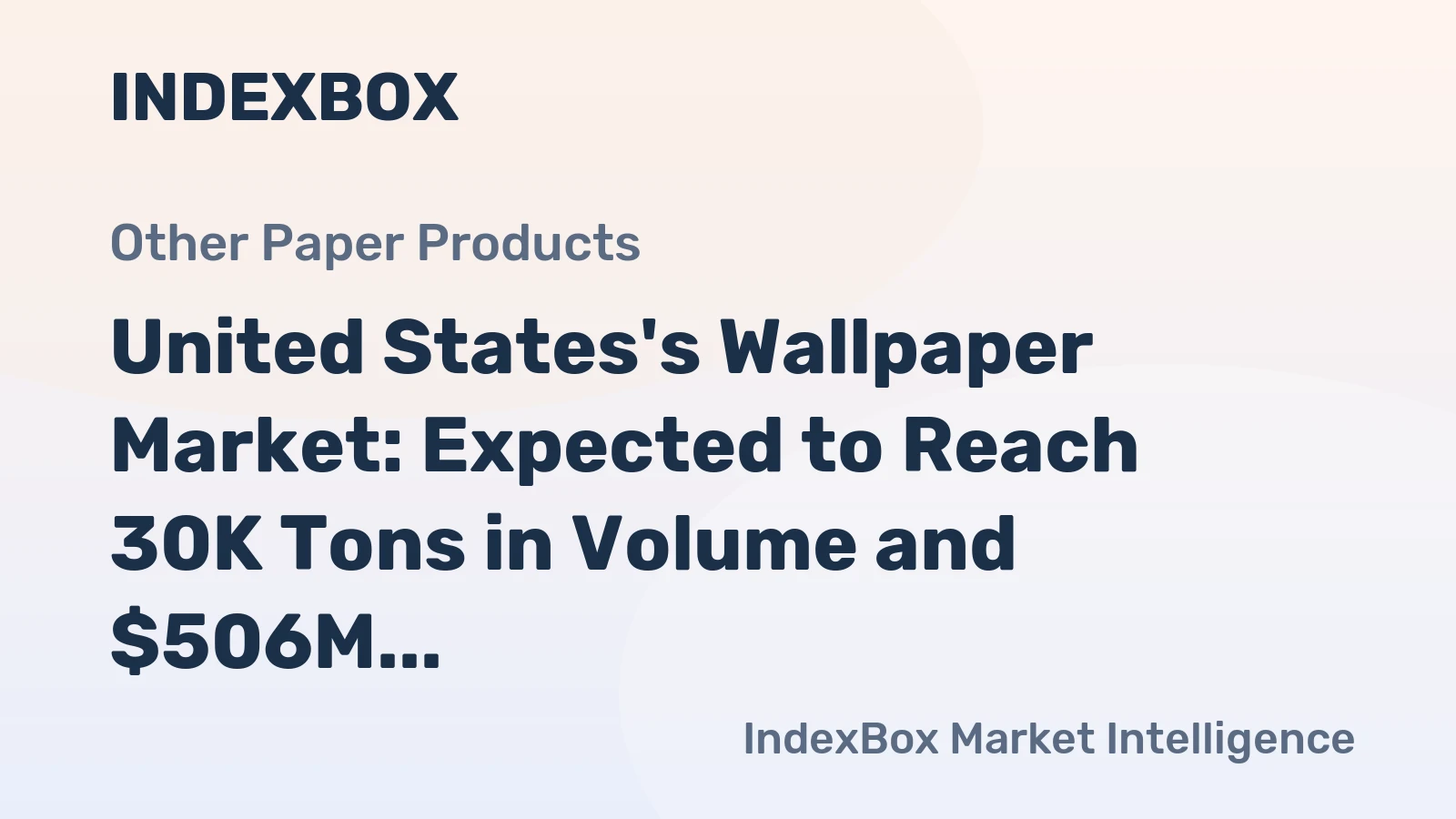 United States's Wallpaper Market: Expected to Reach 30K Tons in Volume and $506M in Value by 2035