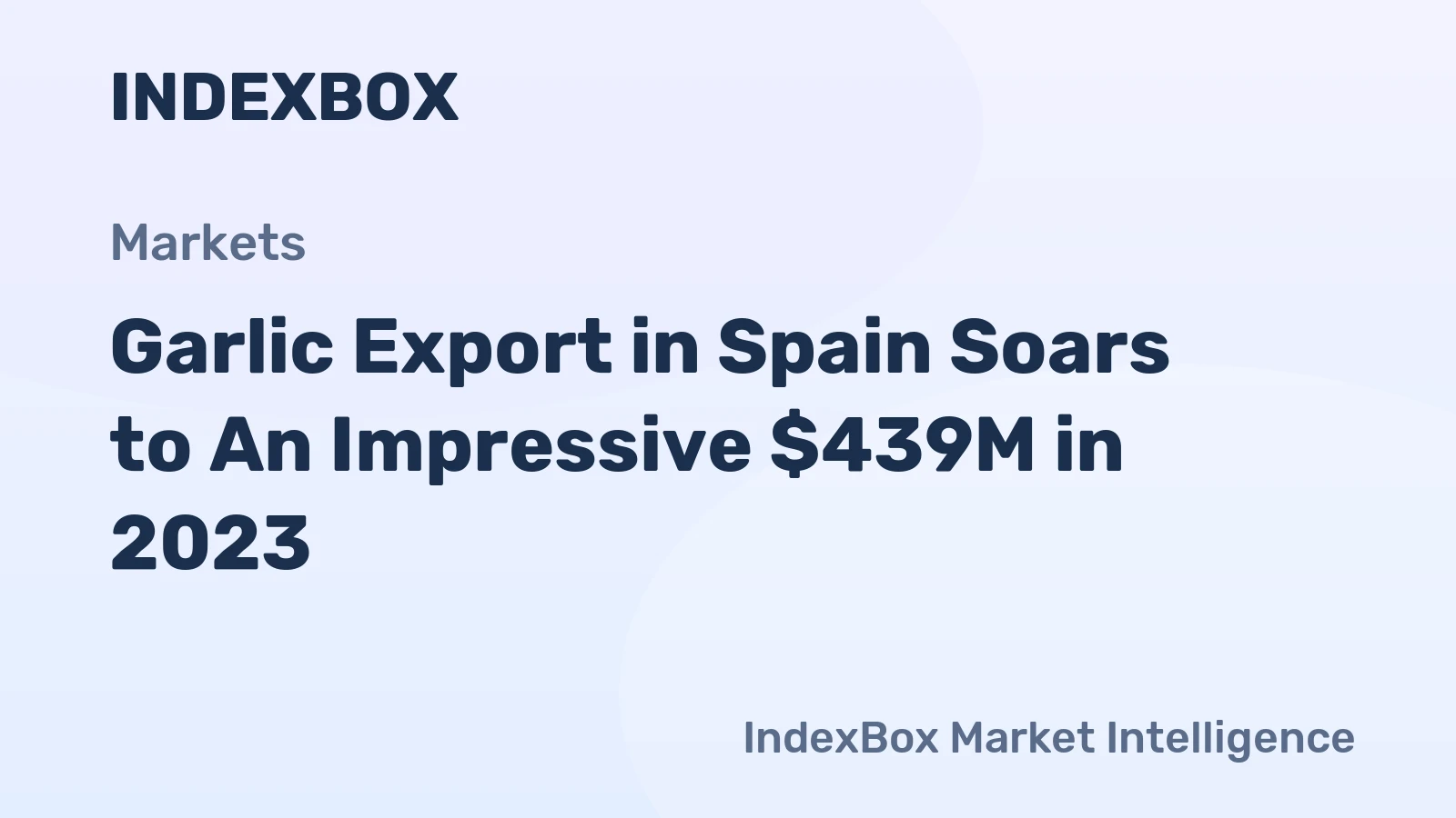 Garlic Export in Spain Soars to An Impressive $439M in 2023