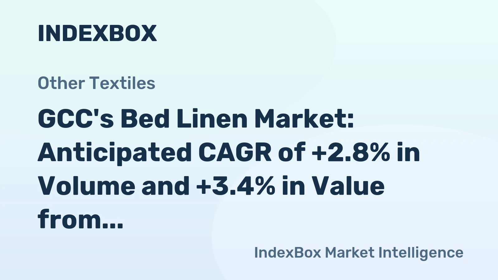 GCC's Bed Linen Market: Anticipated CAGR of +2.8% in Volume and +3.4% in Value from 2024 to 2035