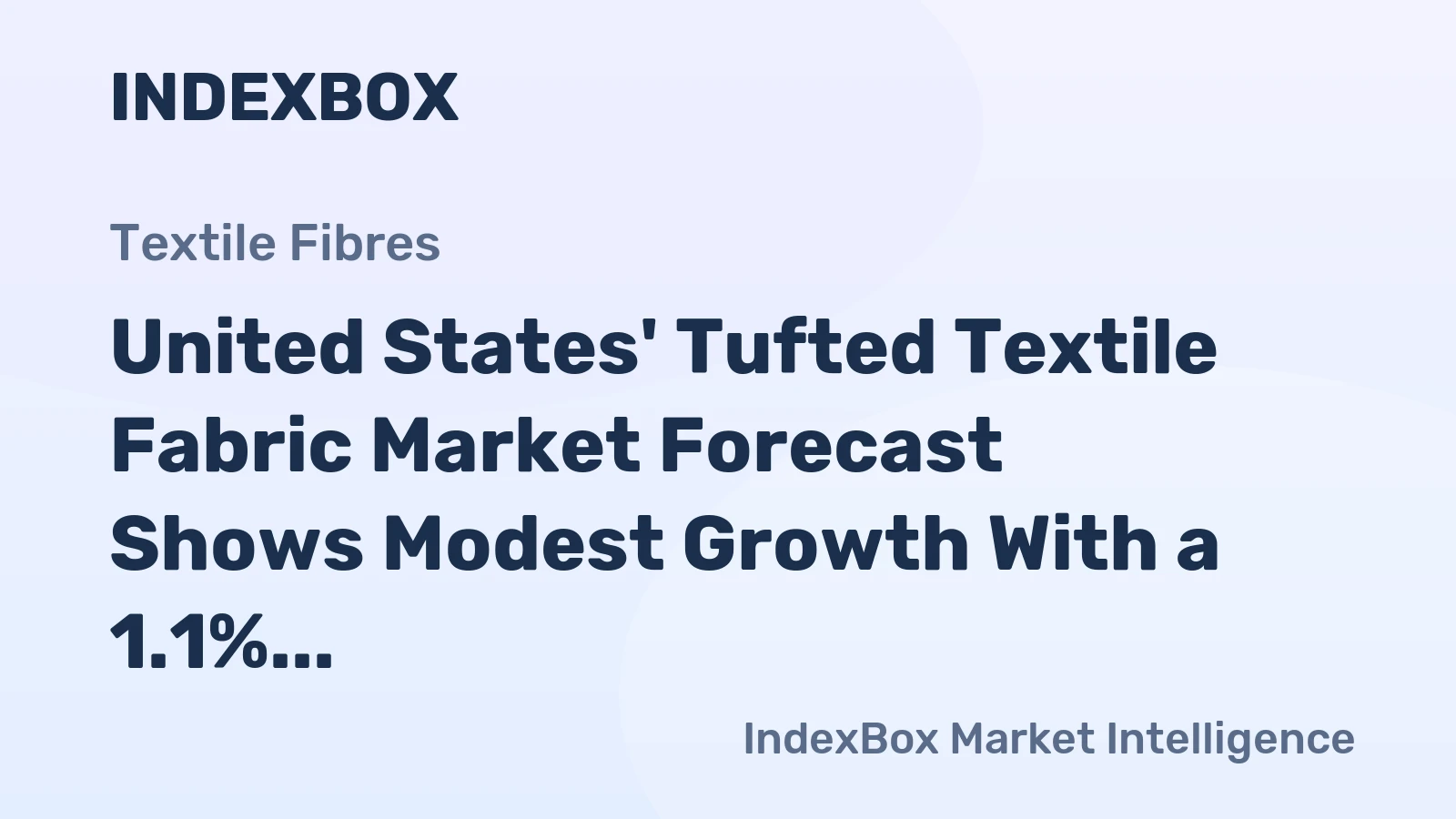 United States' Tufted Textile Fabric Market Forecast Shows Modest Growth With a 1.1% Value CAGR