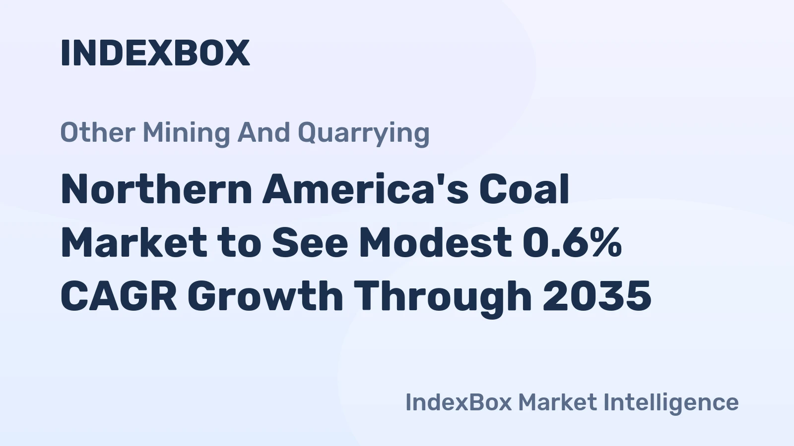 Northern America's Coal Market to See Modest 0.6% CAGR Growth Through 2035