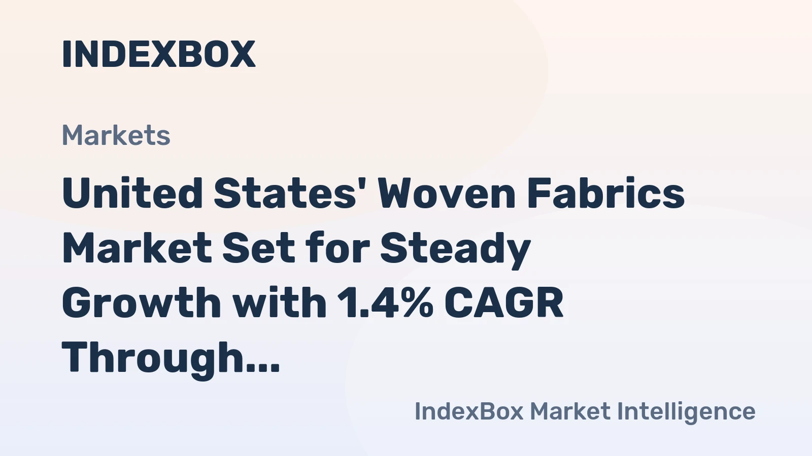 United States' Woven Fabrics Market Set for Steady Growth with 1.4% CAGR Through 2035