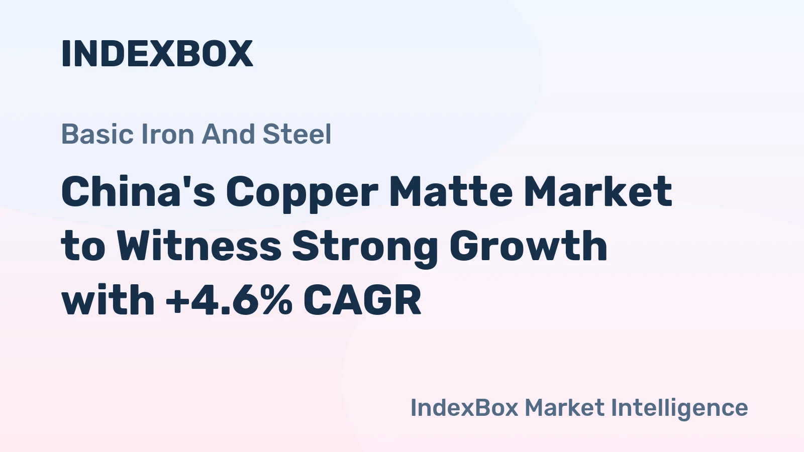 China's Copper Matte Market to Witness Strong Growth with +4.6% CAGR