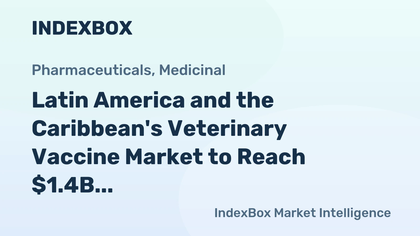 Latin America and the Caribbean's Veterinary Vaccine Market to Reach $1.4B and 18K Tons by 2035
