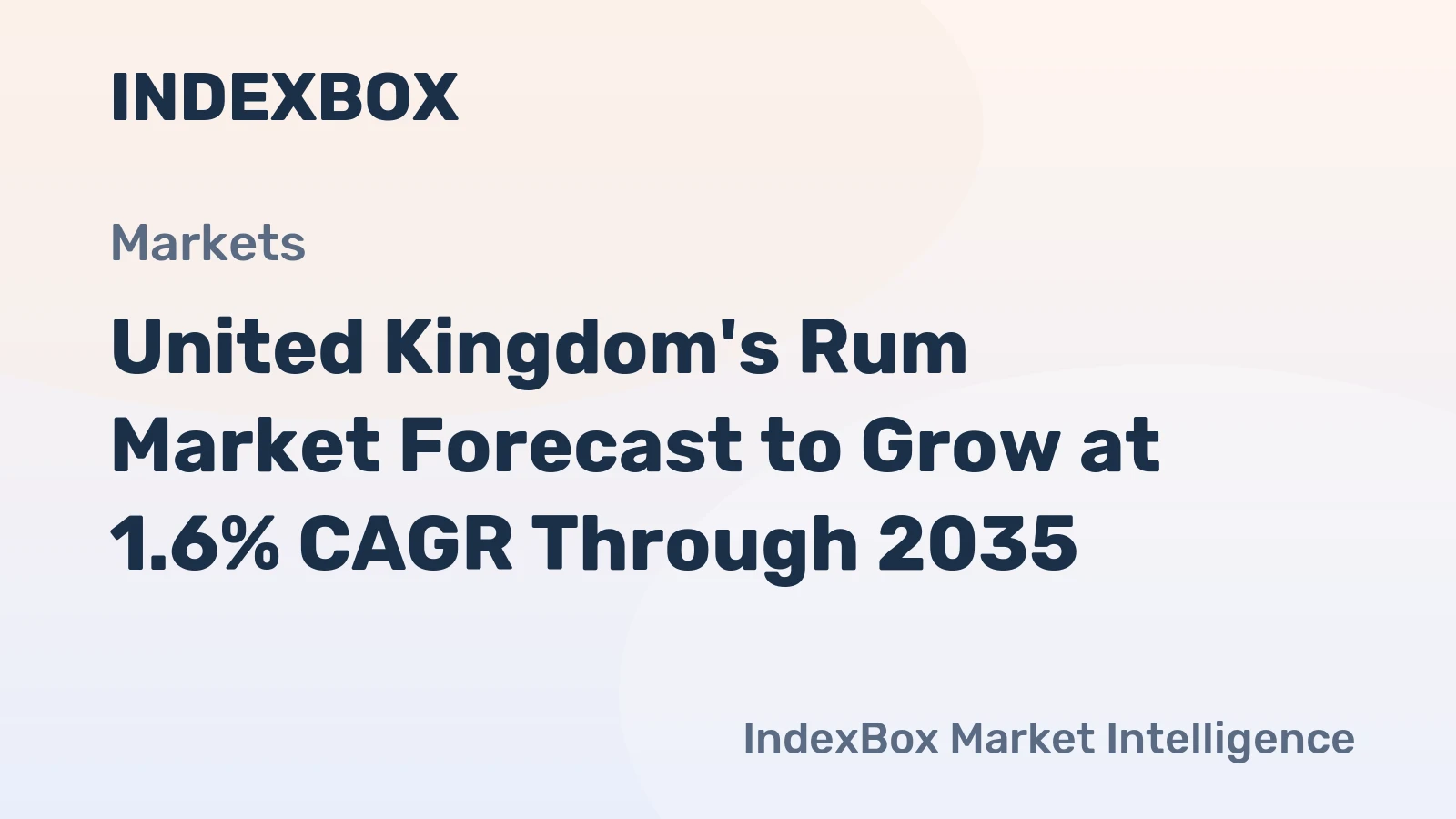 United Kingdom's Rum Market Forecast to Grow at 1.6% CAGR Through 2035