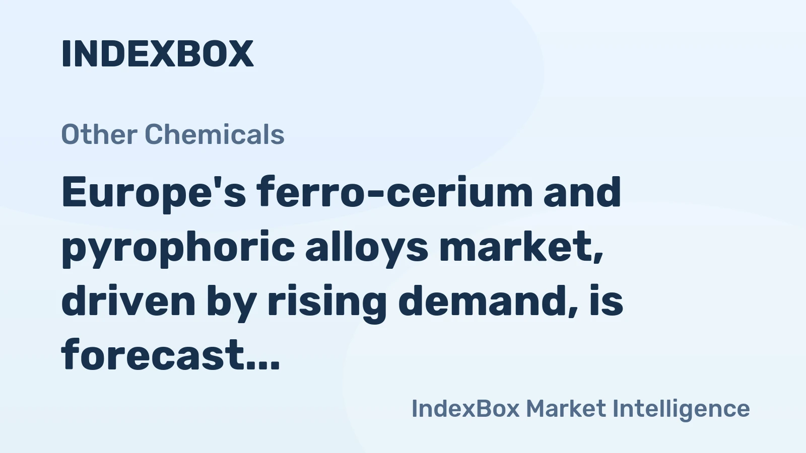 Europe's ferro-cerium and pyrophoric alloys market, driven by rising demand, is forecast to grow to 317K tons in volume and $804M in value by 2035.