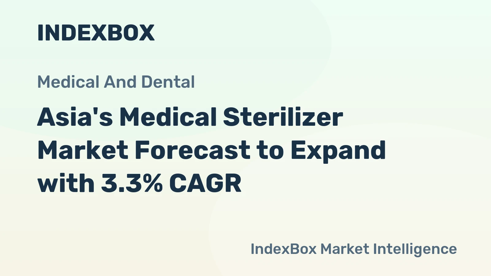 Asia's Medical Sterilizer Market Forecast to Expand with 3.3% CAGR