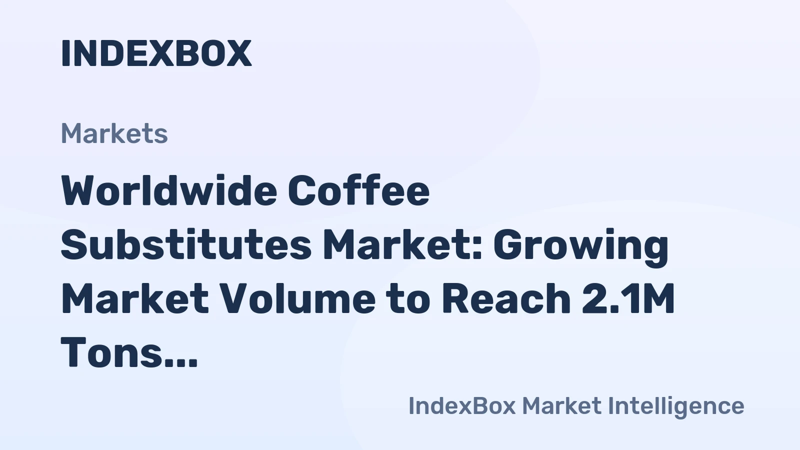 Worldwide Coffee Substitutes Market: Growing Market Volume to Reach 2.1M Tons by 2035, with Market Value Expected to Hit $12.6B