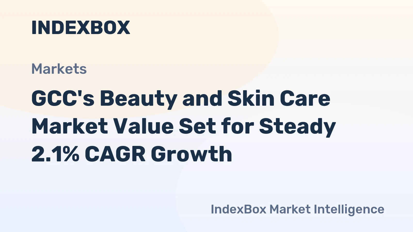 GCC's Beauty and Skin Care Market Value Set for Steady 2.1% CAGR Growth