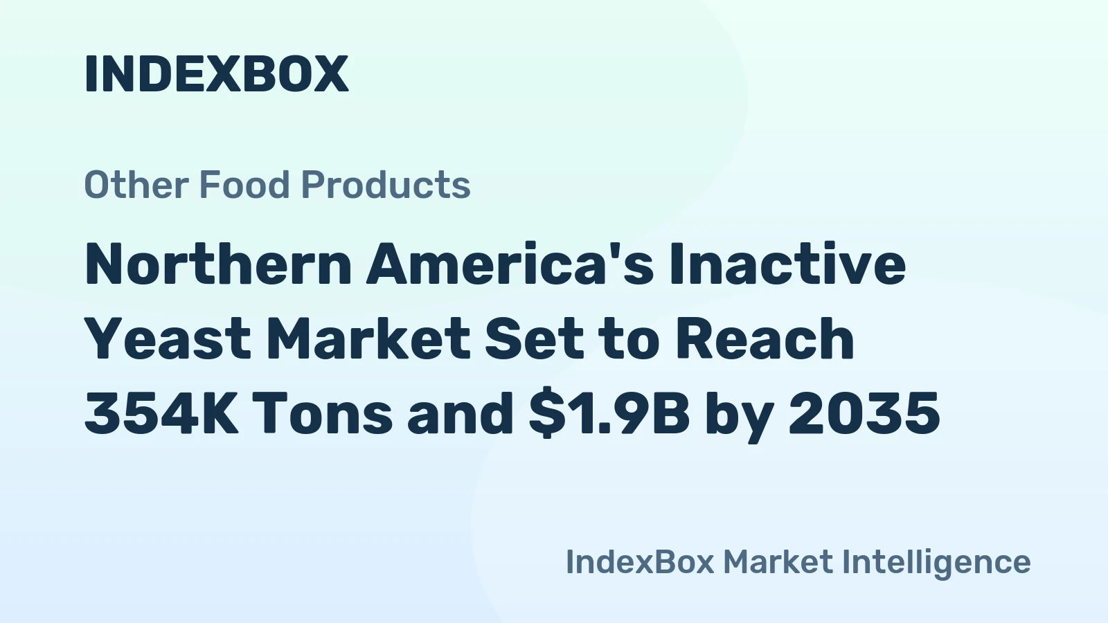 Northern America's Inactive Yeast Market Set to Reach 354K Tons and $1.9B by 2035