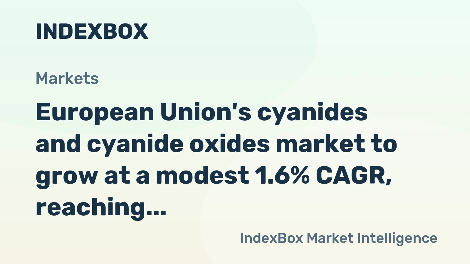 European Union's cyanides and cyanide oxides market to grow at a modest 1.6% CAGR, reaching $327M by 2035, driven by rising demand.
