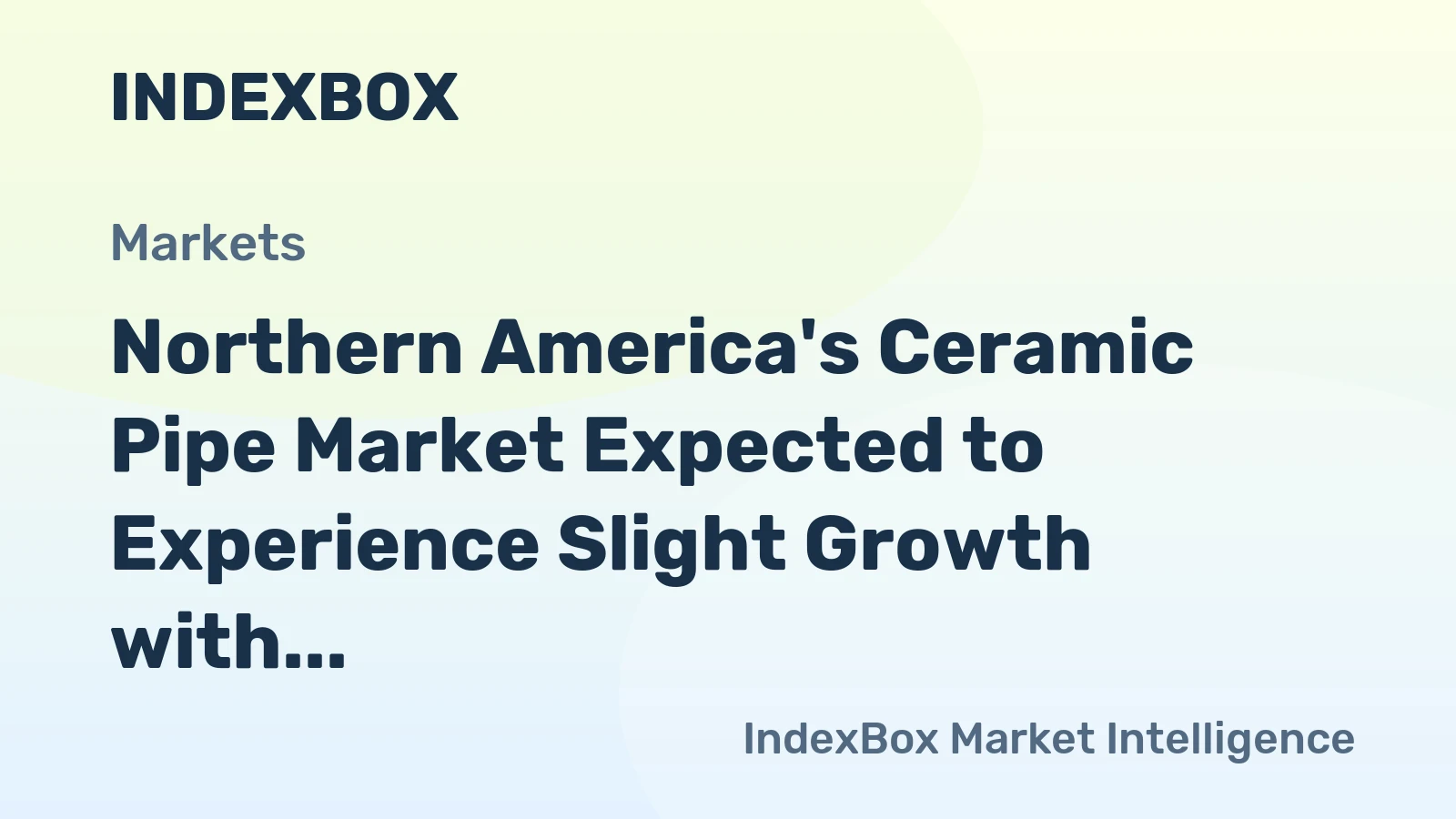 Northern America's Ceramic Pipe Market Expected to Experience Slight Growth with +0.3% CAGR over Next Decade