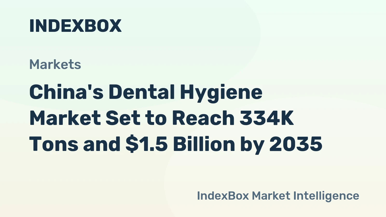 China's Dental Hygiene Market Set to Reach 334K Tons and $1.5 Billion by 2035