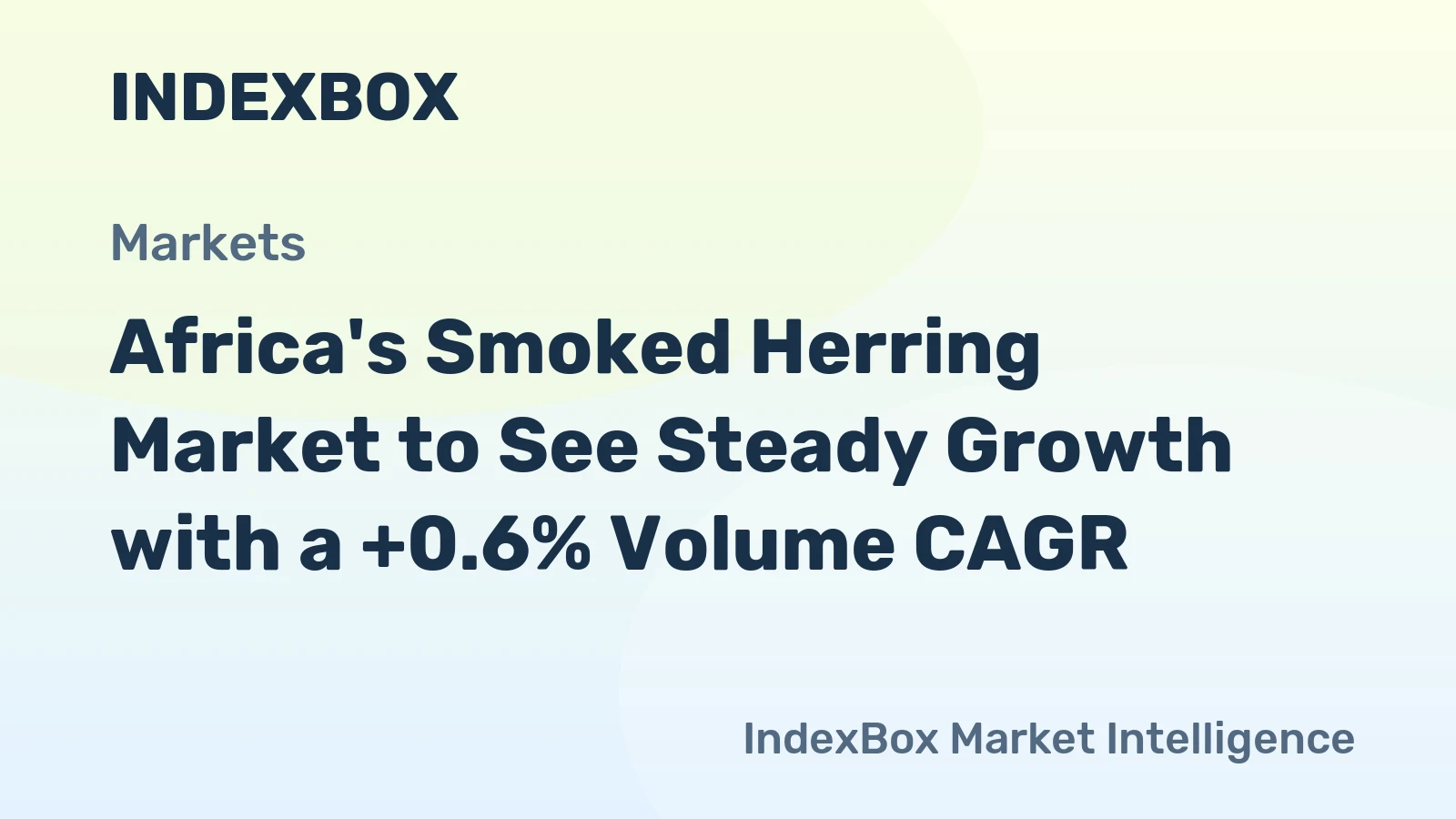 Africa's Smoked Herring Market to See Steady Growth with a +0.6% Volume CAGR