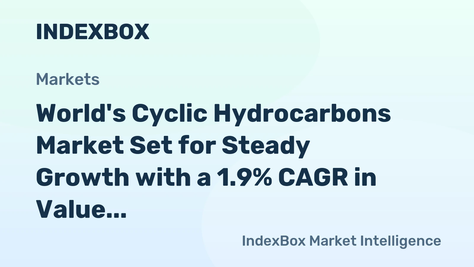 World's Cyclic Hydrocarbons Market Set for Steady Growth with a 1.9% CAGR in Value Through 2035