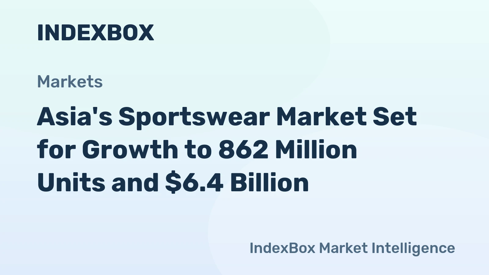 Asia's Sportswear Market Set for Growth to 862 Million Units and $6.4 Billion