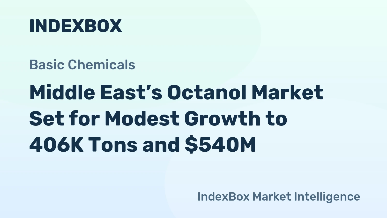Middle East’s Octanol Market Set for Modest Growth to 406K Tons and $540M