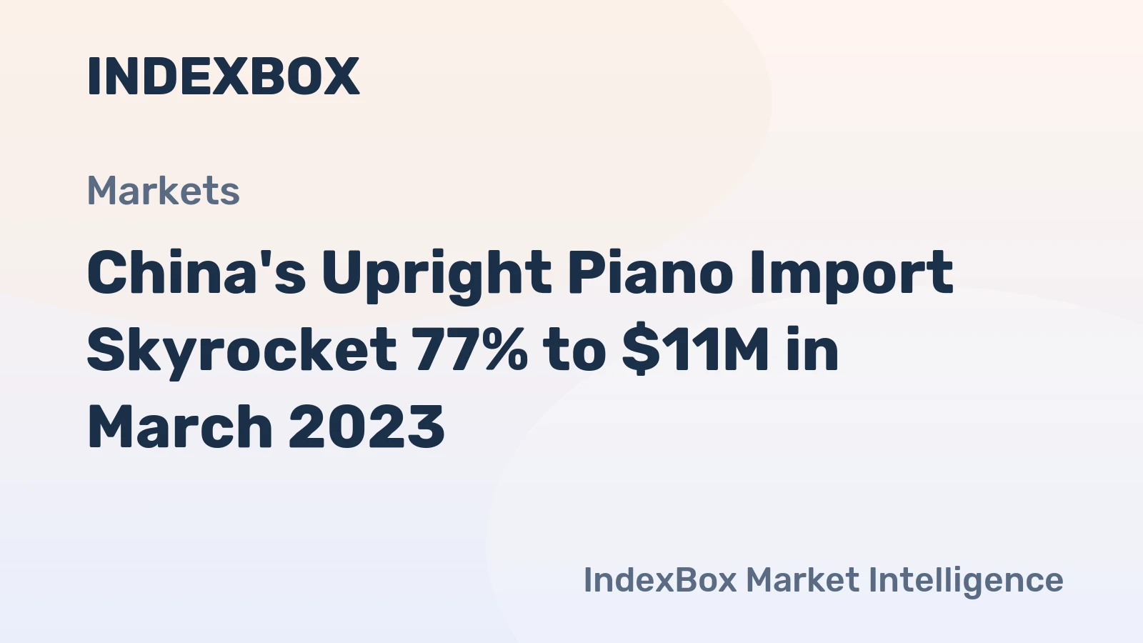 China's Upright Piano Import Skyrocket 77% to $11M in March 2023
