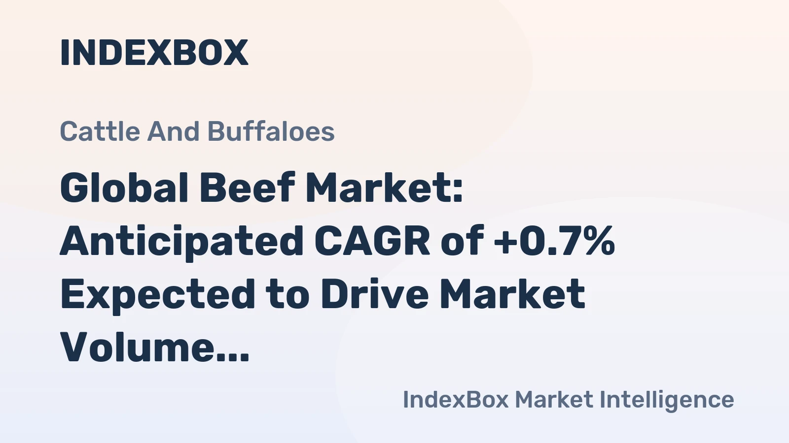 Global Beef Market: Anticipated CAGR of +0.7% Expected to Drive Market Volume to 81M Tons by 2035