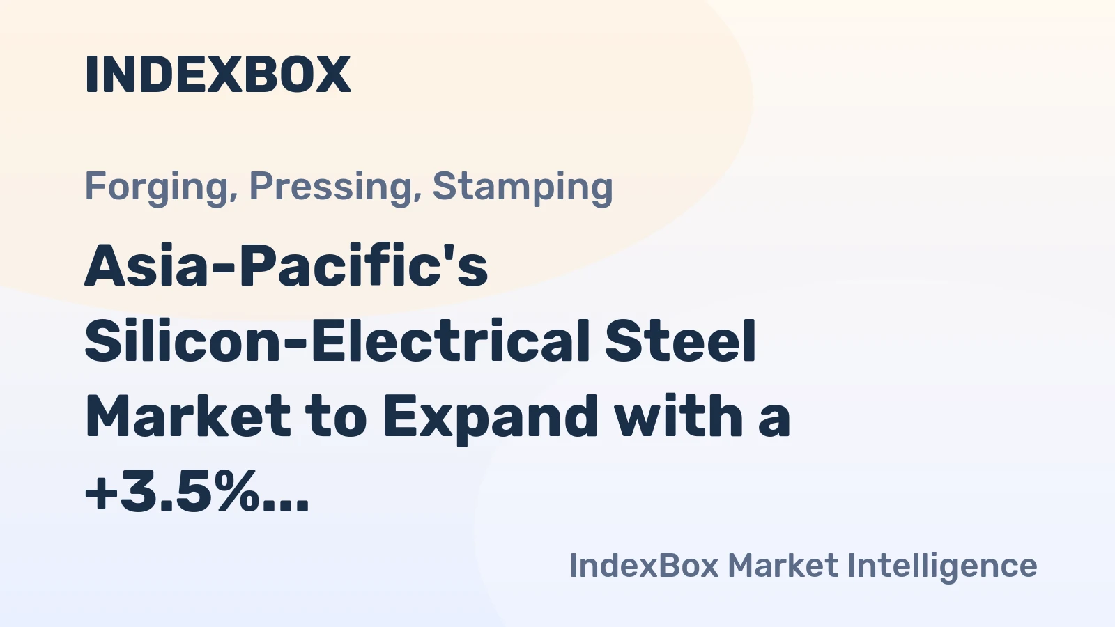 Asia-Pacific's Silicon-Electrical Steel Market to Expand with a +3.5% Volume CAGR Through 2035