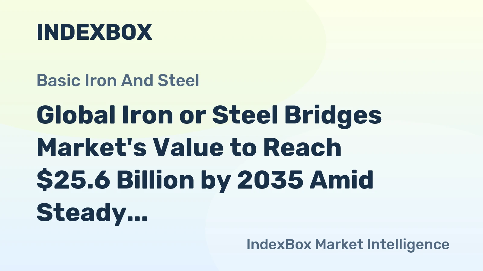 Global Iron or Steel Bridges Market's Value to Reach $25.6 Billion by 2035 Amid Steady Growth