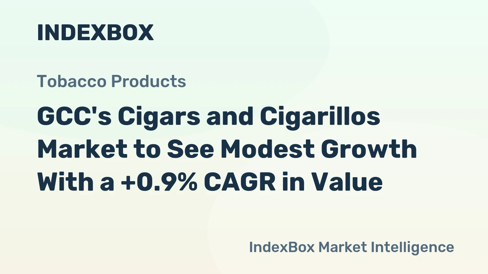 GCC's Cigars and Cigarillos Market to See Modest Growth With a +0.9% CAGR in Value
