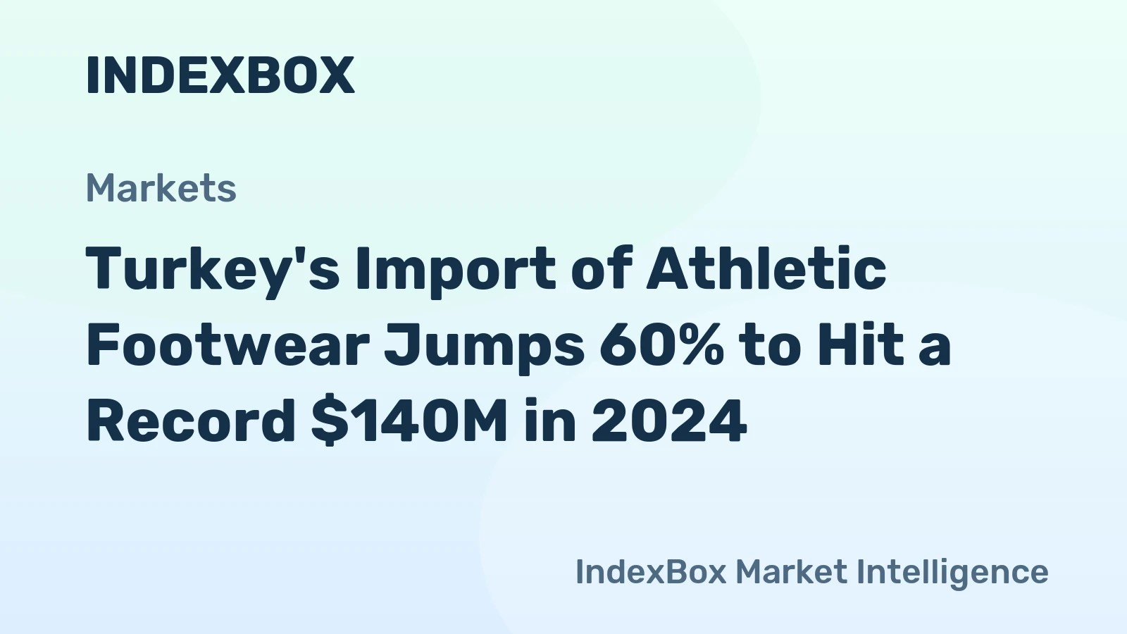 Turkey's Import of Athletic Footwear Jumps 60% to Hit a Record $140M in 2024