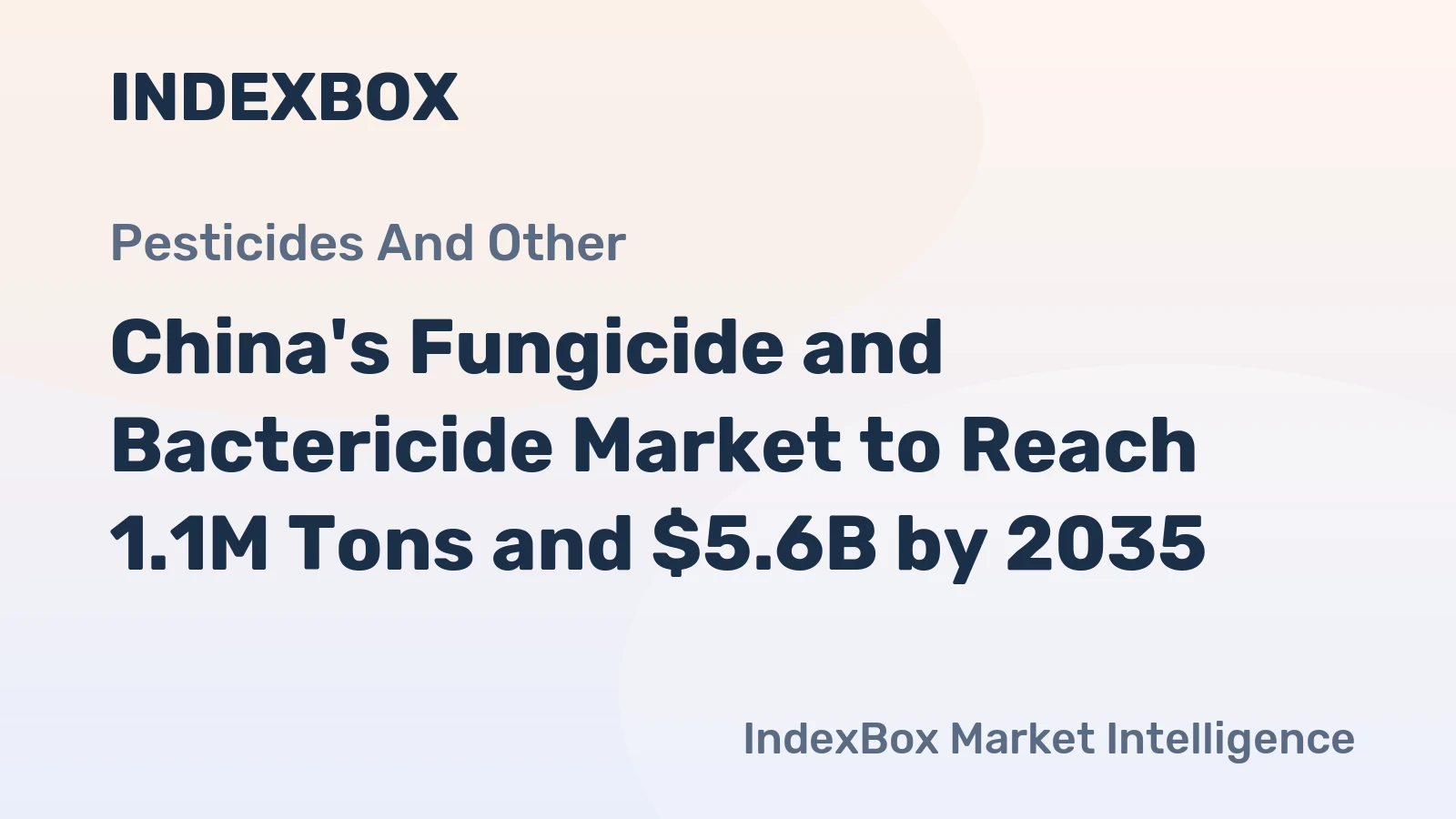 China's Fungicide and Bactericide Market to Reach 1.1M Tons and $5.6B by 2035