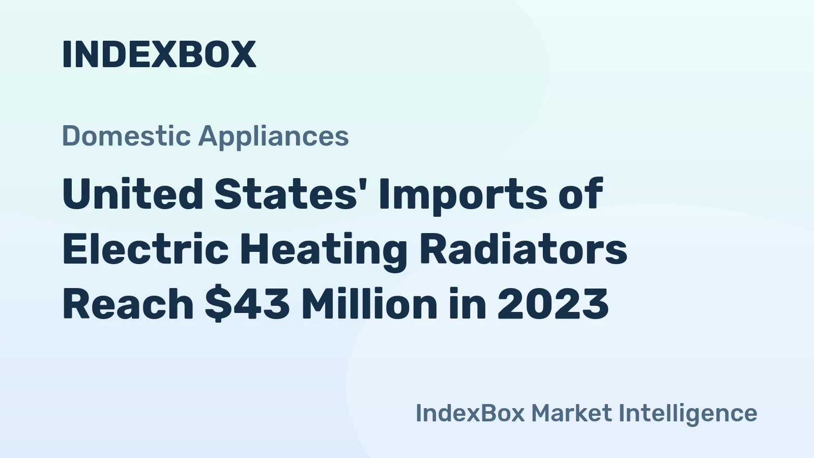 United States' Imports of Electric Heating Radiators Reach $43 Million in 2023