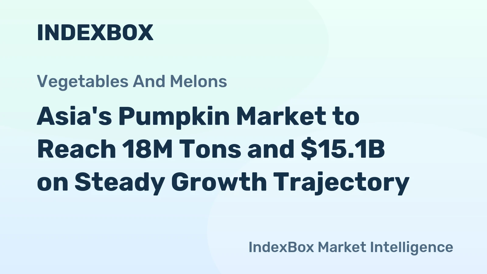 Asia's Pumpkin Market to Reach 18M Tons and $15.1B on Steady Growth Trajectory