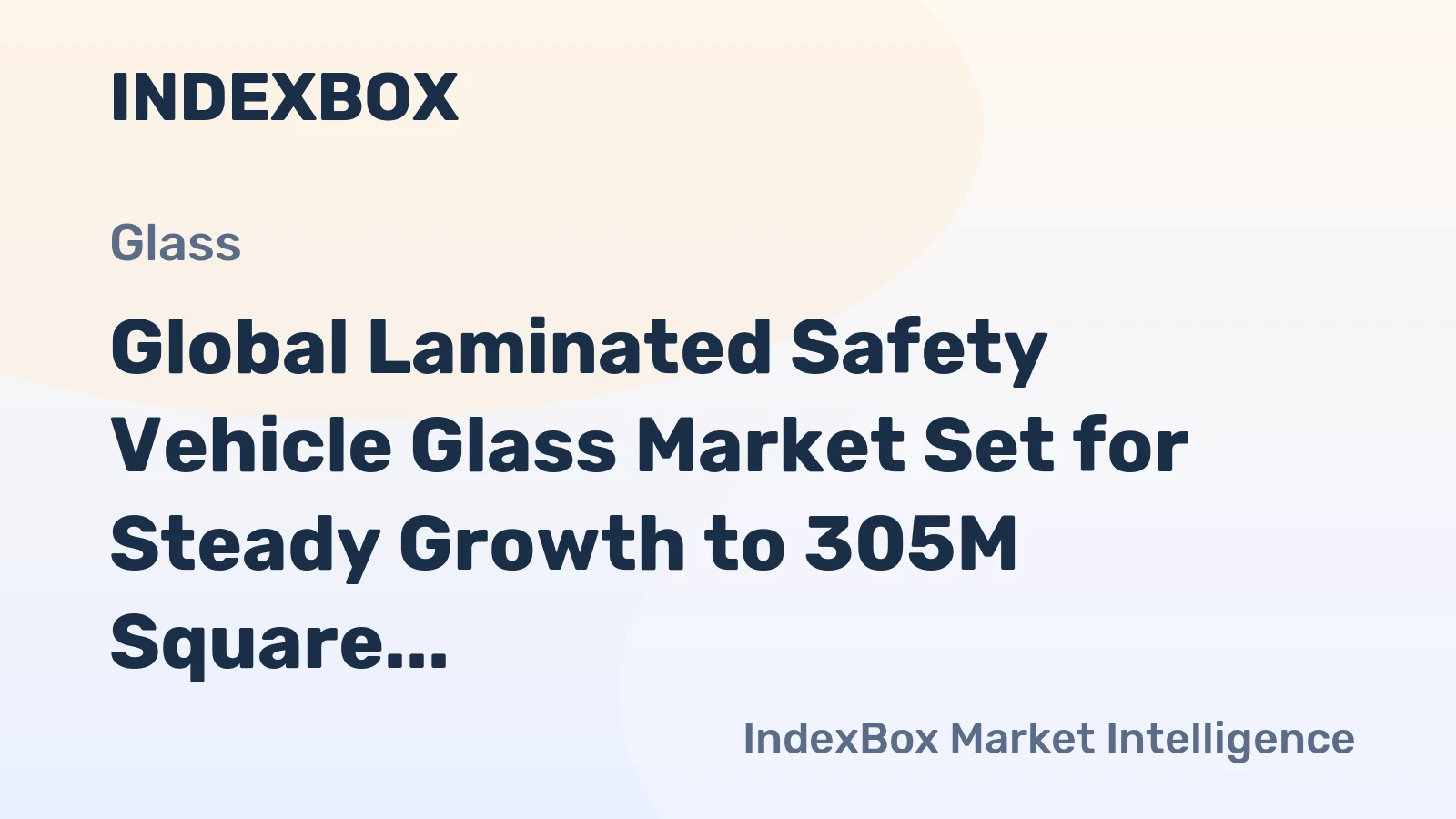 Global Laminated Safety Vehicle Glass Market Set for Steady Growth to 305M Square Meters and $20.5B by 2035