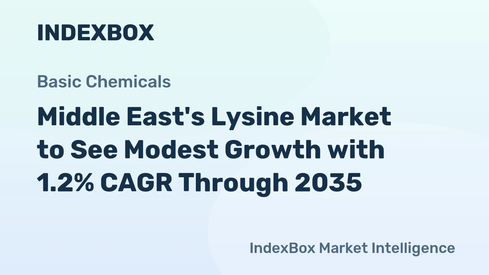 Middle East's Lysine Market to See Modest Growth with 1.2% CAGR Through 2035