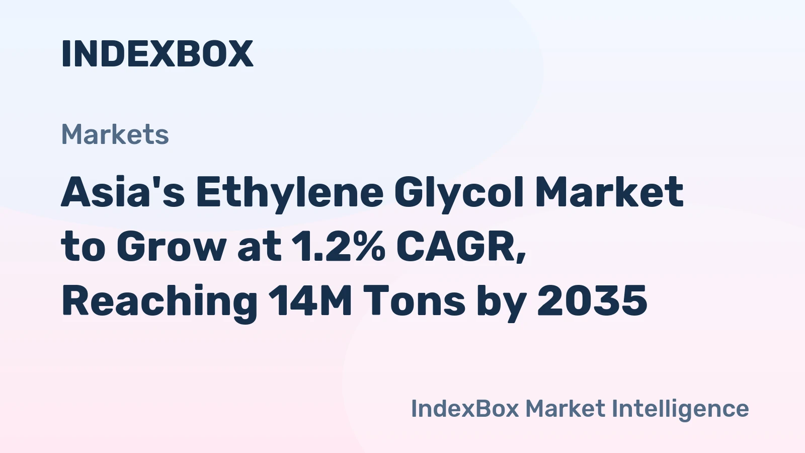 Asia's Ethylene Glycol Market to Grow at 1.2% CAGR, Reaching 14M Tons by 2035