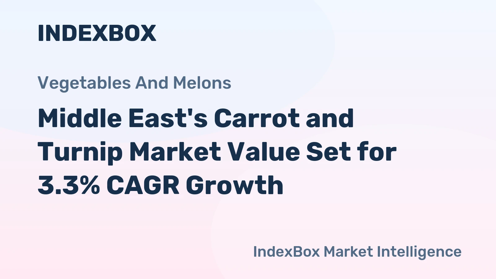 Middle East's Carrot and Turnip Market Value Set for 3.3% CAGR Growth