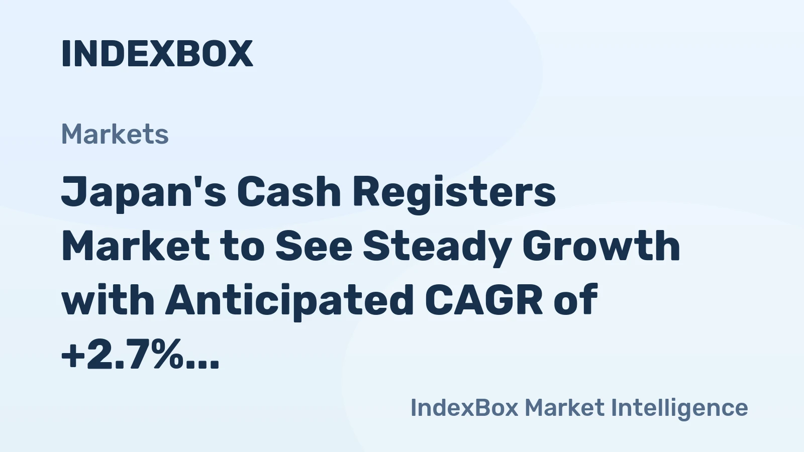 Japan's Cash Registers Market to See Steady Growth with Anticipated CAGR of +2.7% in Volume and +4.1% in Value by 2035