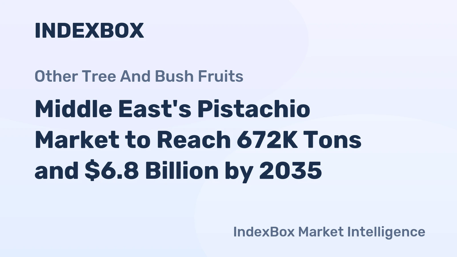 Middle East's Pistachio Market to Reach 672K Tons and $6.8 Billion by 2035