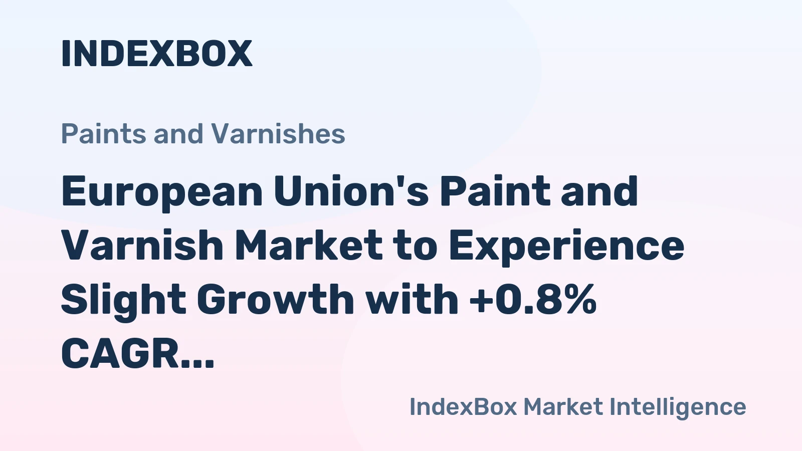 European Union's Paint and Varnish Market to Experience Slight Growth with +0.8% CAGR from 2024 to 2035