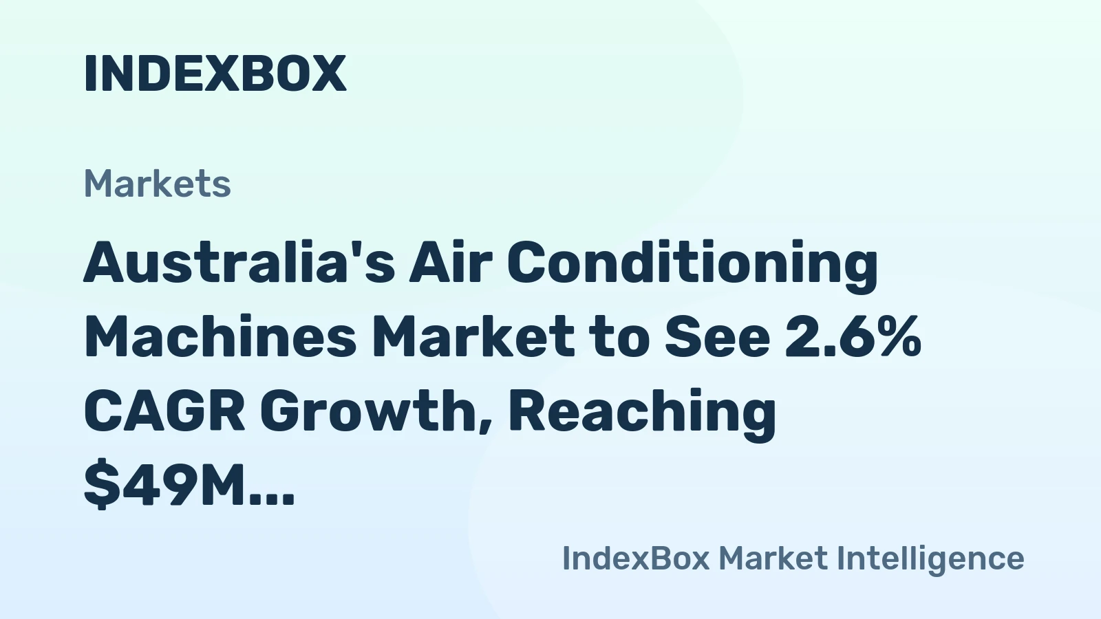 Australia's Air Conditioning Machines Market to See 2.6% CAGR Growth, Reaching $49M by 2035