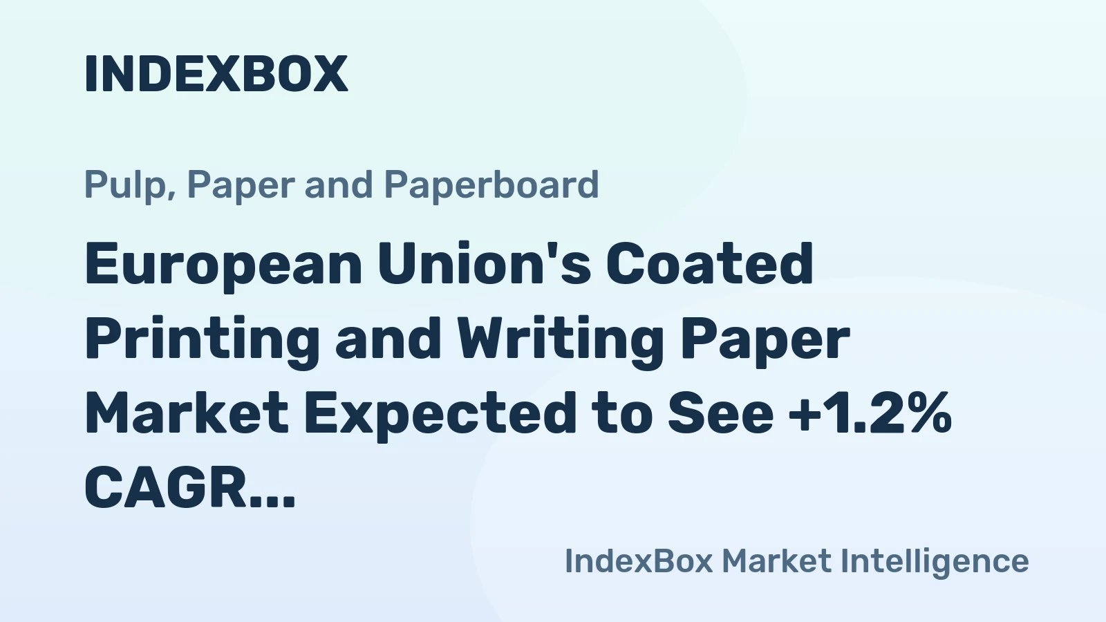European Union's Coated Printing and Writing Paper Market Expected to See +1.2% CAGR Growth by 2035