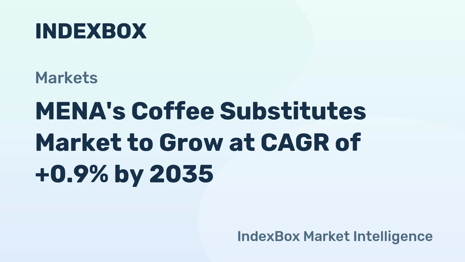 MENA's Coffee Substitutes Market to Grow at CAGR of +0.9% by 2035