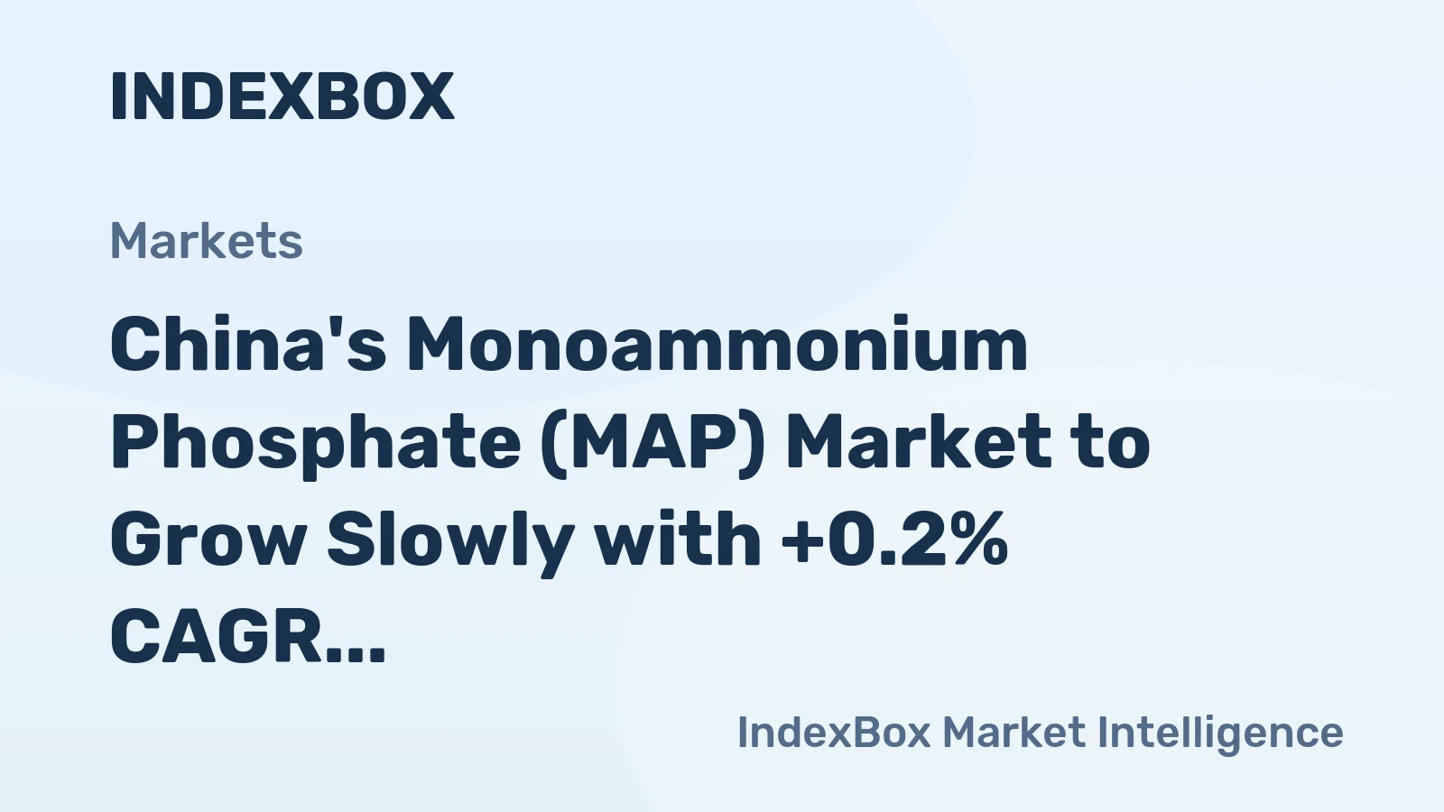 China's Monoammonium Phosphate (MAP) Market to Grow Slowly with +0.2% CAGR, Reaching 11M Tons by 2035