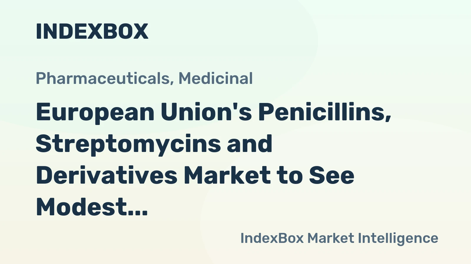 European Union's Penicillins, Streptomycins and Derivatives Market to See Modest Growth with +0.3% CAGR