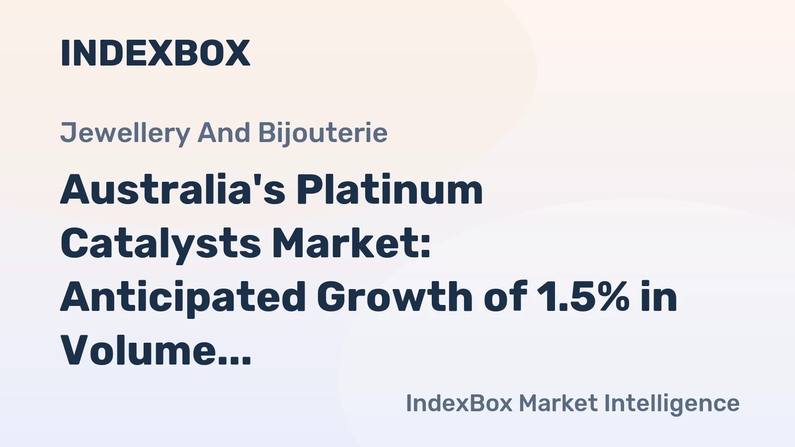Australia's Platinum Catalysts Market: Anticipated Growth of 1.5% in Volume and 1.9% in Value by 2035