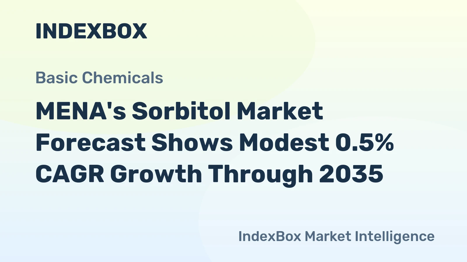 MENA's Sorbitol Market Forecast Shows Modest 0.5% CAGR Growth Through 2035