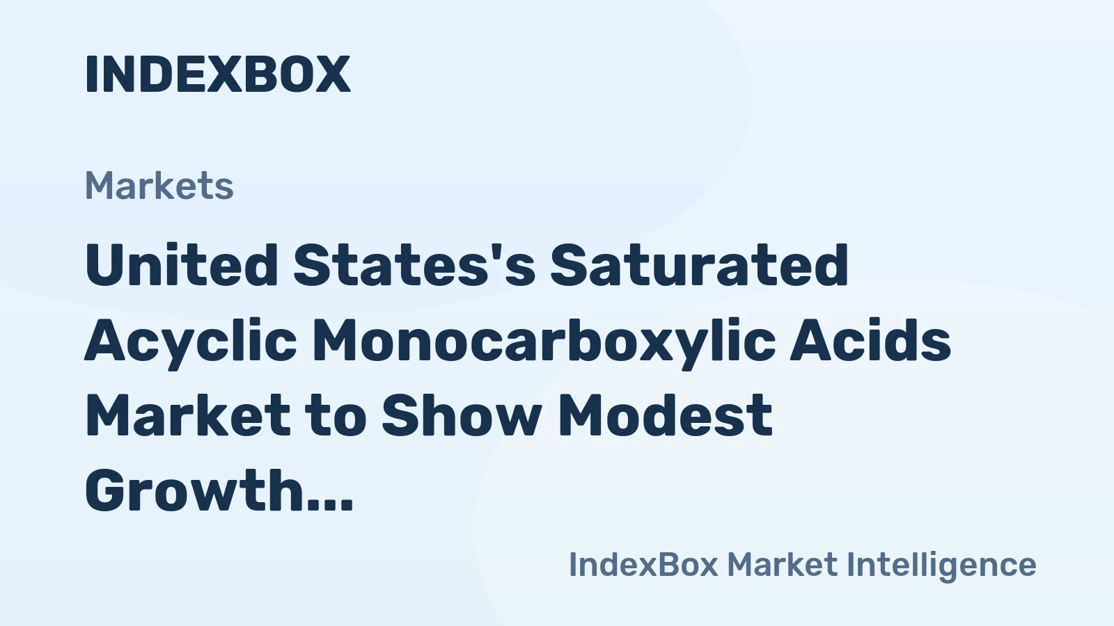 United States's Saturated Acyclic Monocarboxylic Acids Market to Show Modest Growth with a CAGR of +0.7% from 2024 to 2035