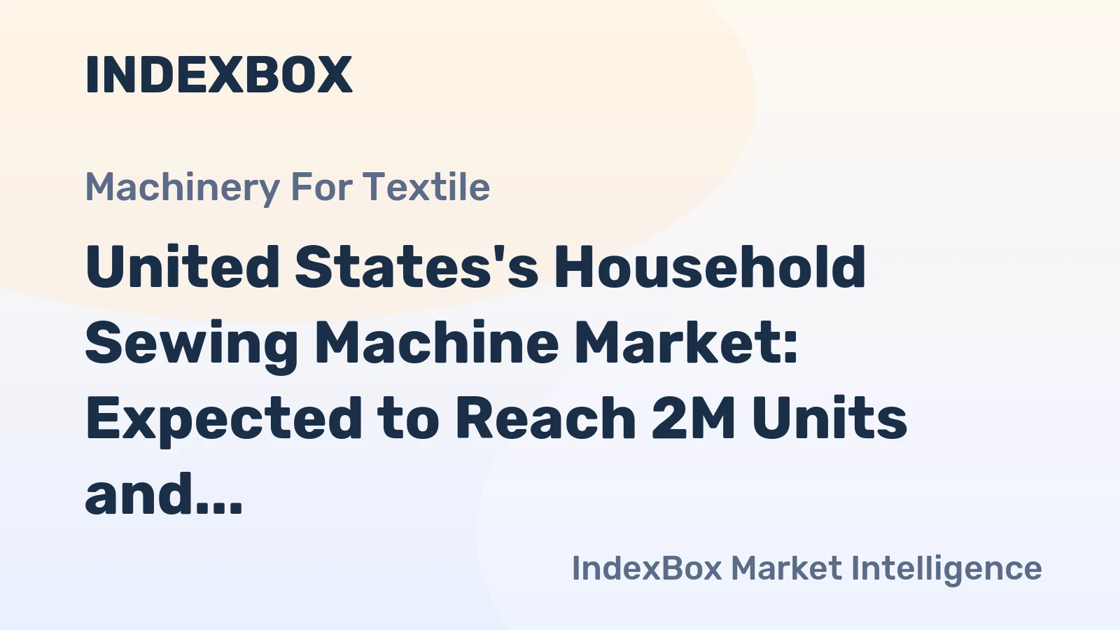 United States's Household Sewing Machine Market: Expected to Reach 2M Units and $241M by 2035