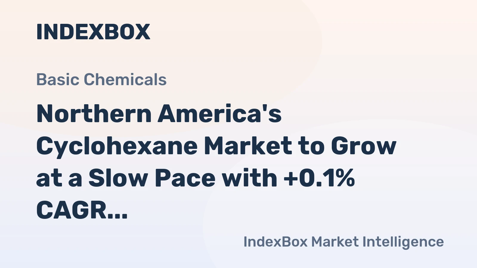 Northern America's Cyclohexane Market to Grow at a Slow Pace with +0.1% CAGR Over the Next Decade