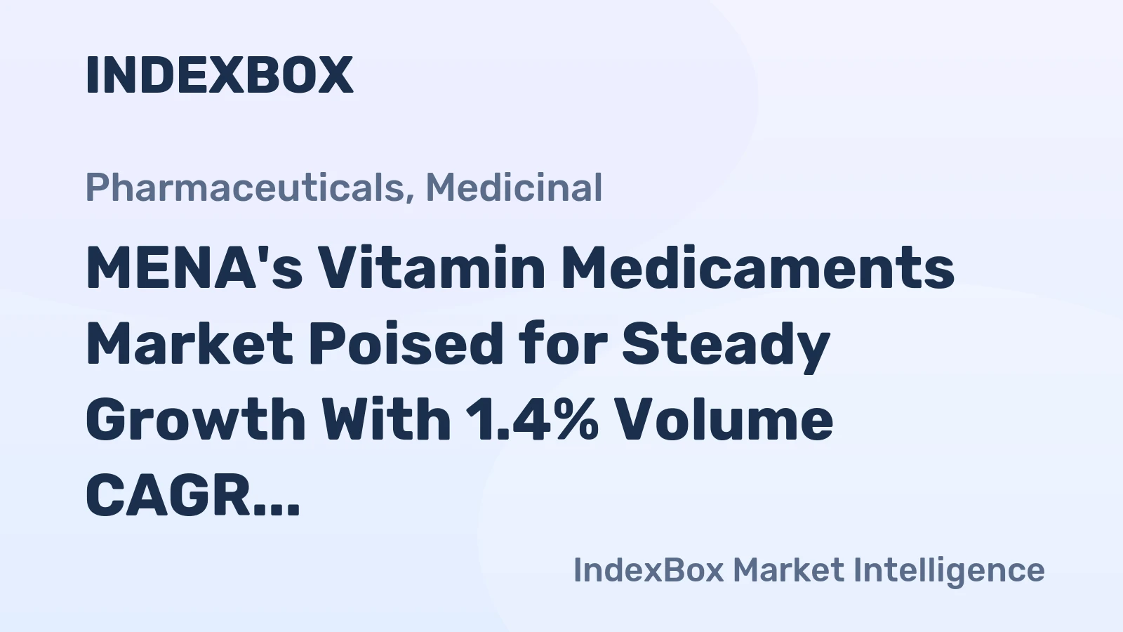 MENA's Vitamin Medicaments Market Poised for Steady Growth With 1.4% Volume CAGR Through 2035