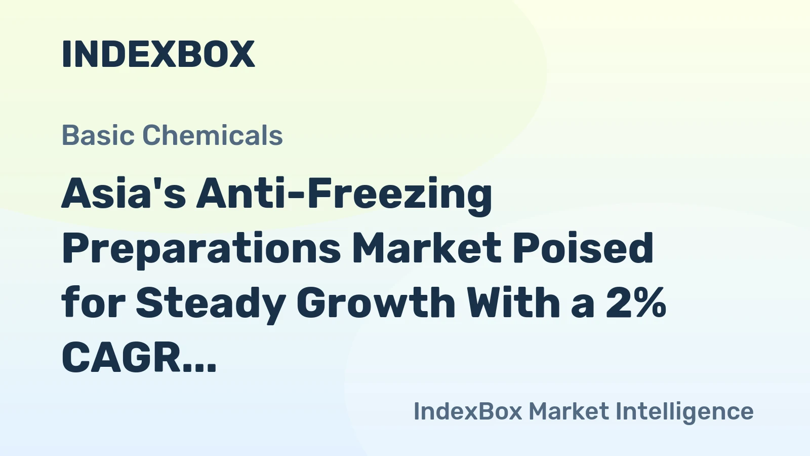 Asia's Anti-Freezing Preparations Market Poised for Steady Growth With a 2% CAGR in Value Through 2035